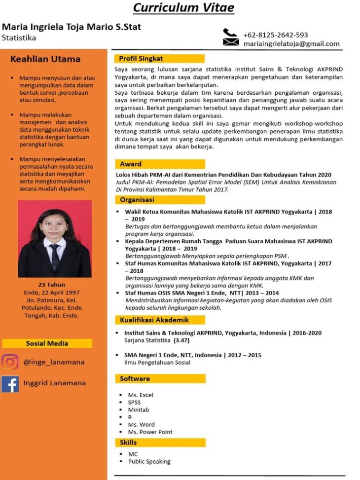 Contoh CV Fresh Graduate dengan dan Tanpa Pengalaman Kerja | Future Skills
