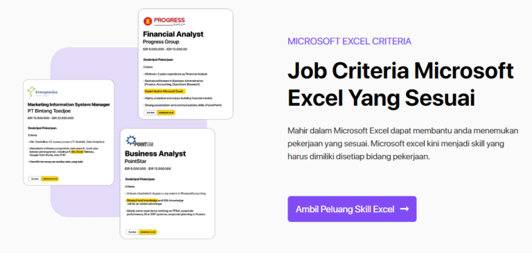7 Kelas/Kursus Excel Online Bersertifikat [Gratis dan Berbayar ...